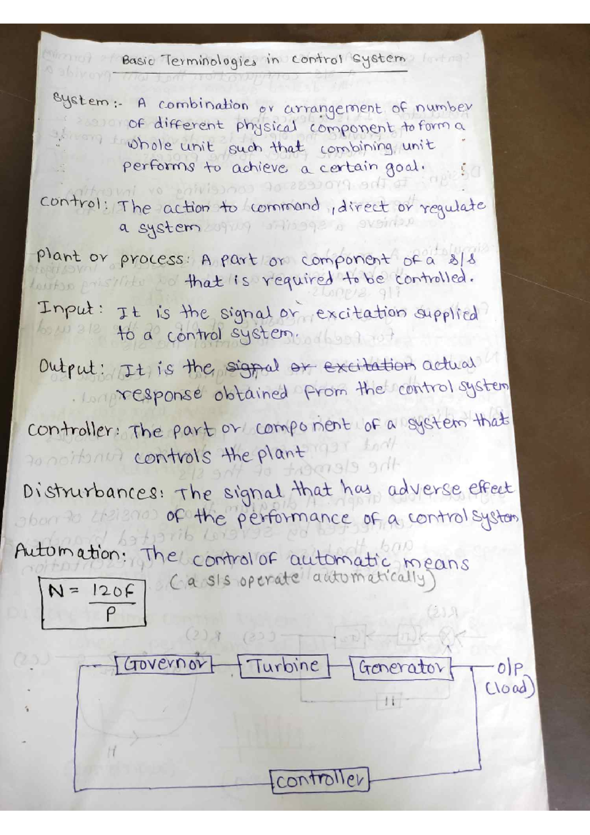 Basic control - marine engineering - Studocu