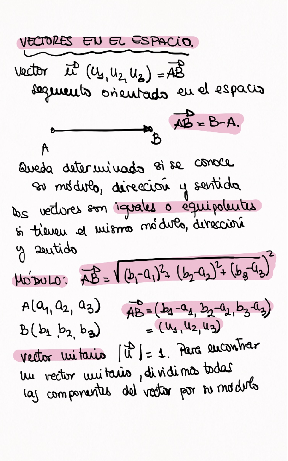 Vectores - Matemáticas II - Studocu