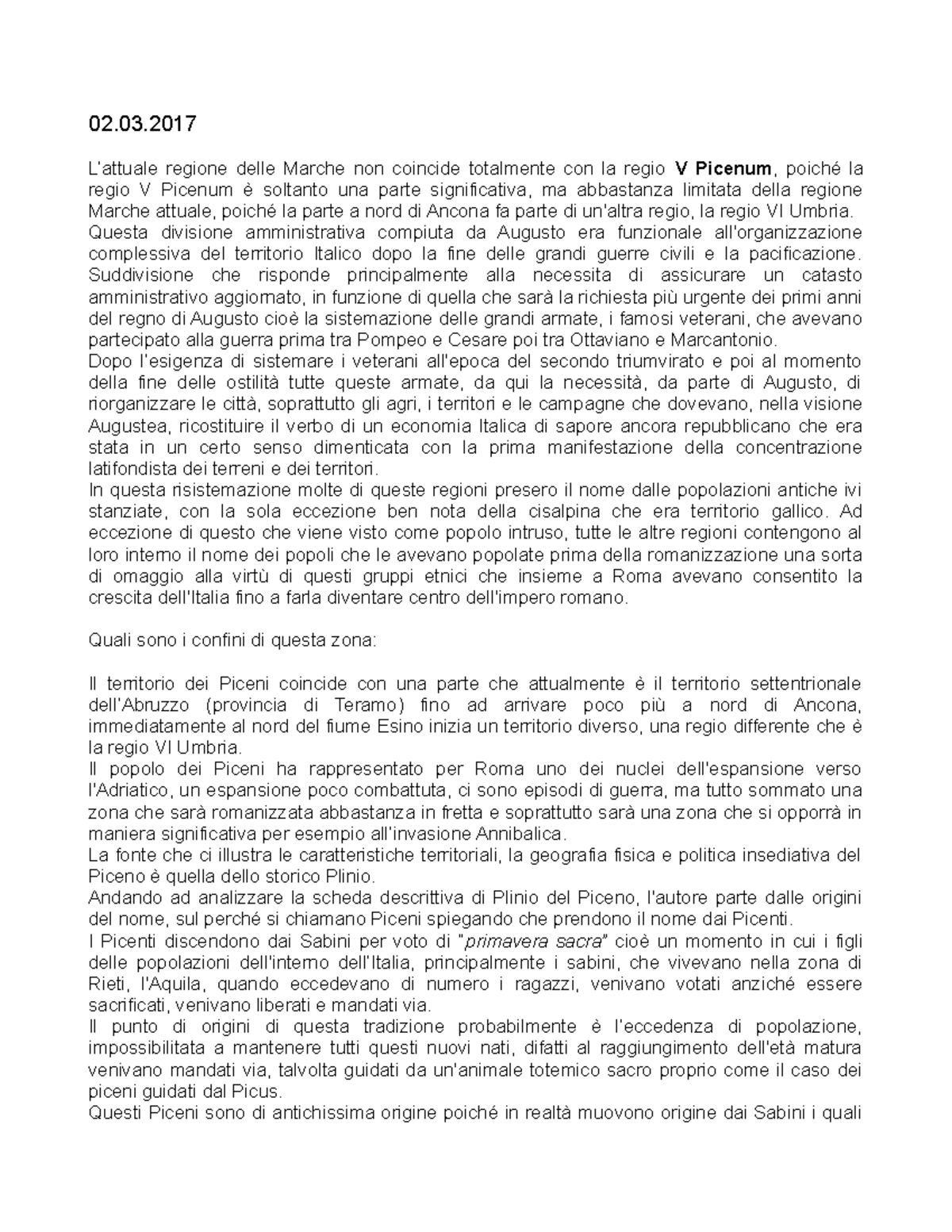 Archeologia Italia Romana - Le Marche (La regio V Picenum) - 02. L ...