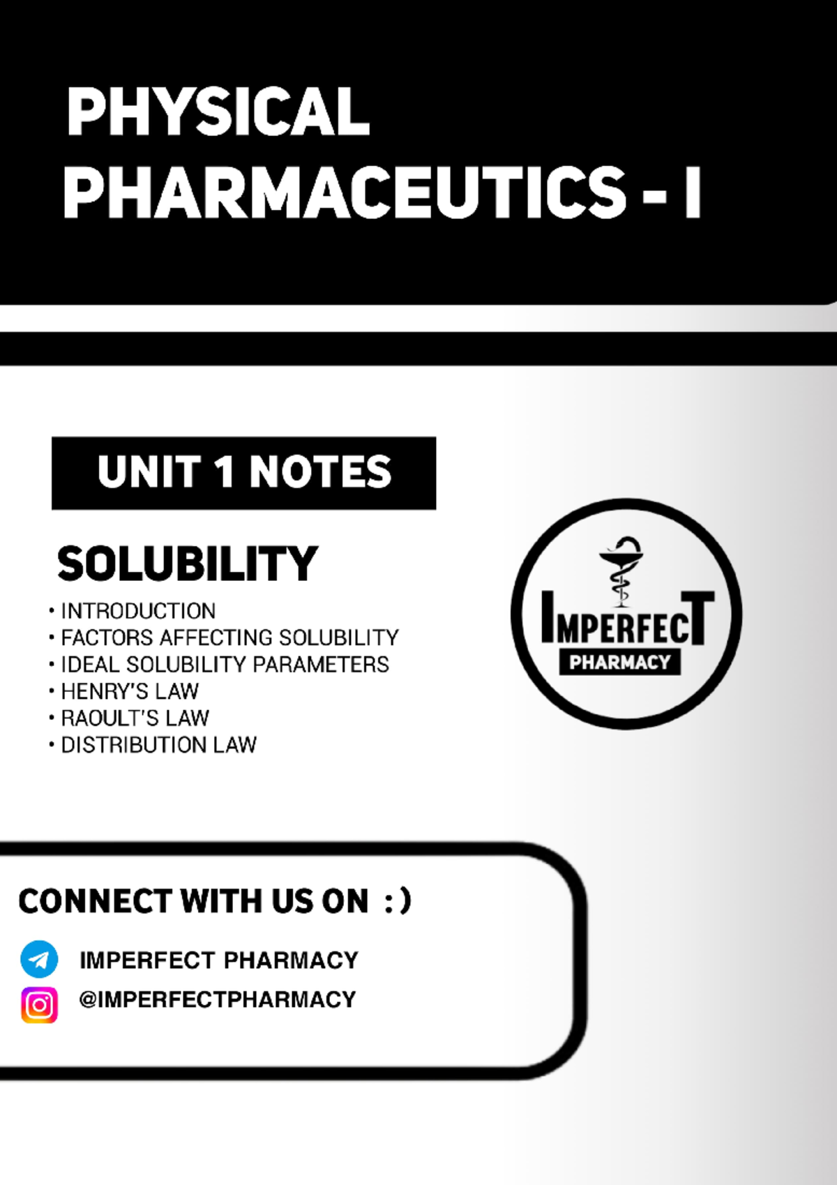 UNIT 1 Physical Pharmaceutics 1st ( Imperfect Pharmacy ...