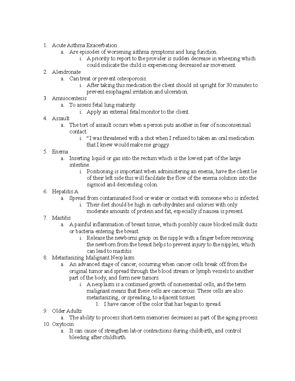 ATI Medical Surgical Virtual Lecture Course Notes - NUR 341 - Studocu