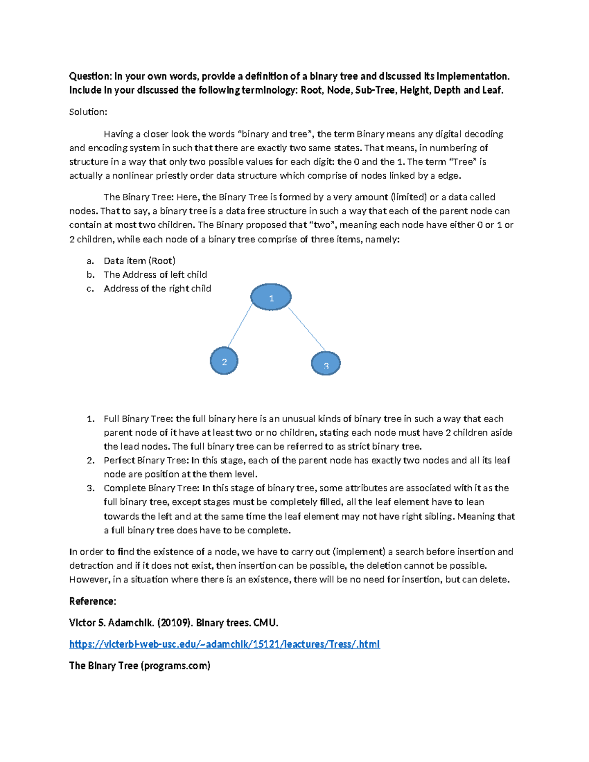 Cs3303 Unit 4 Discussion Assignment Question In Your Own Words