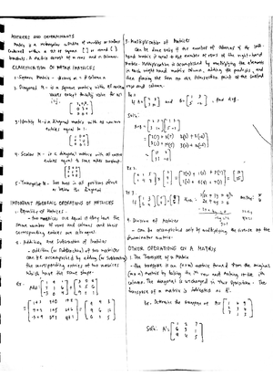 Matrix Lecture - Matrix Canonical Forms notational skills and proof ...