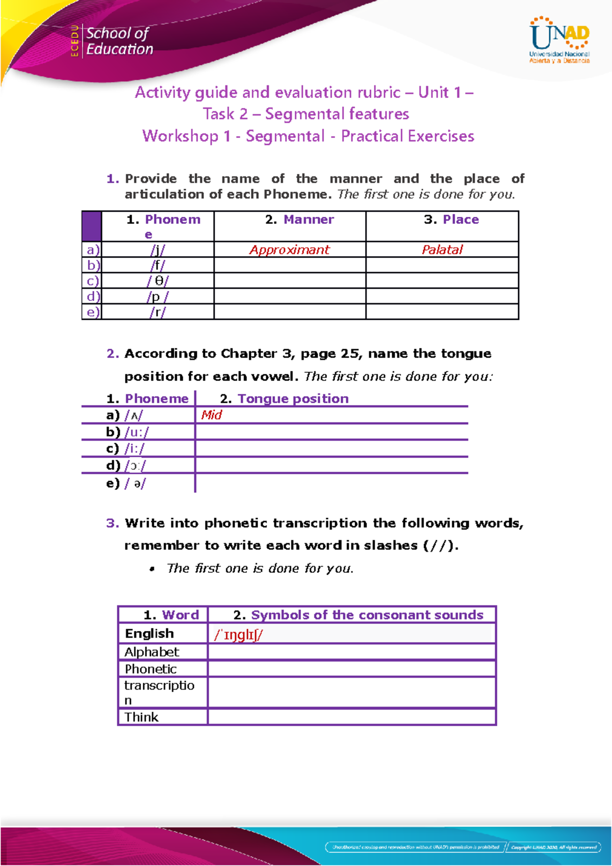 Anexo 1 - Workshop 1 Segmental - Practical exercises - Activity guide ...