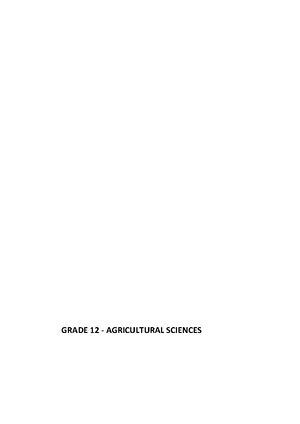 Agricultural Sciences Teachers Extra Questions and Tests - Grade 12 ...