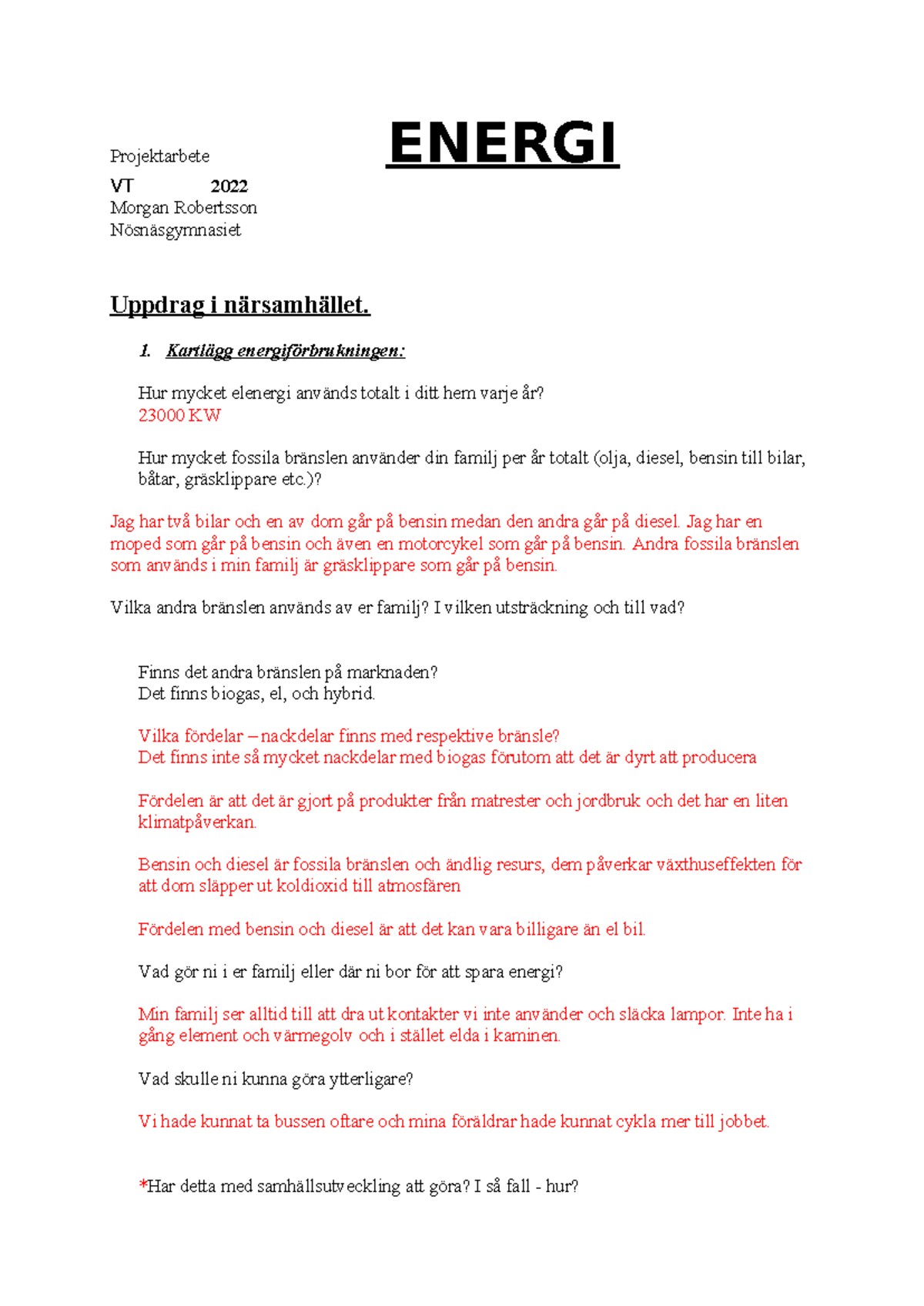 Projektarbete Energi 2022 Nösnäsgymnasiet - Projektarbete ENERGI VT ...