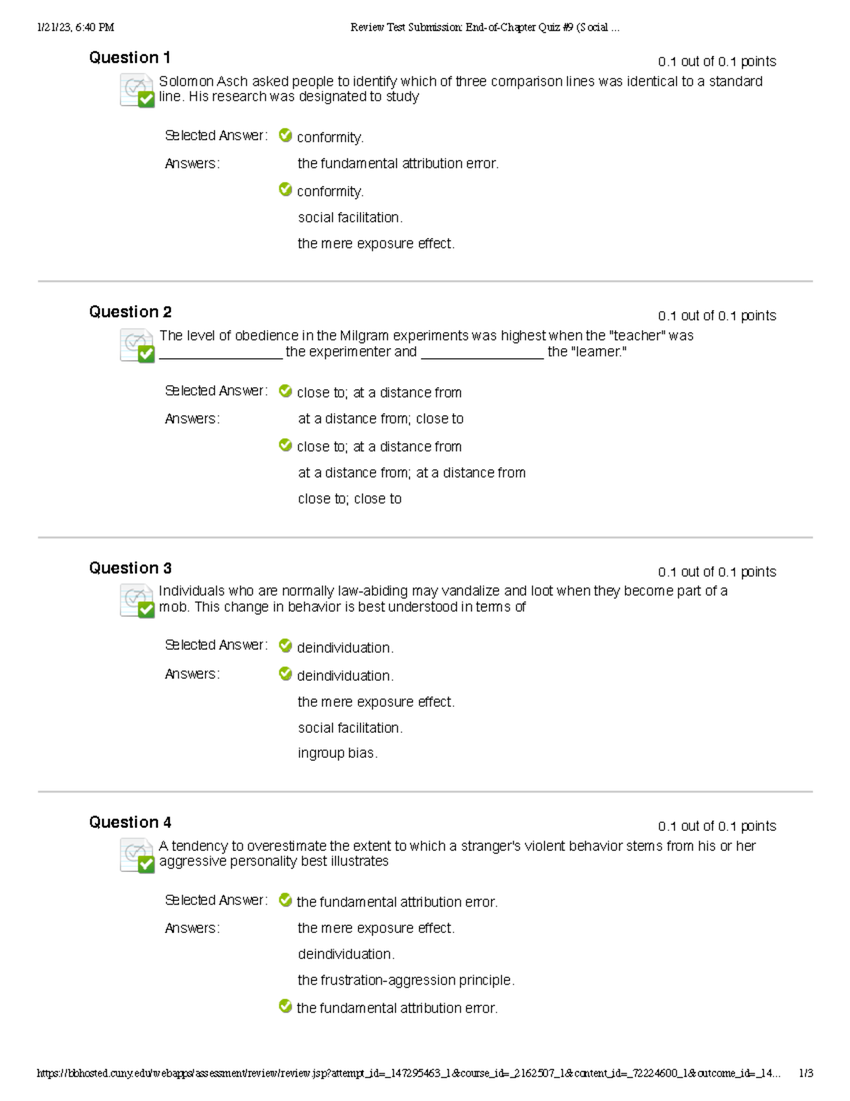 Quiz #9 (Social - Preview Homework quiz - 1/21/23, 6:40 PM Review Test ...