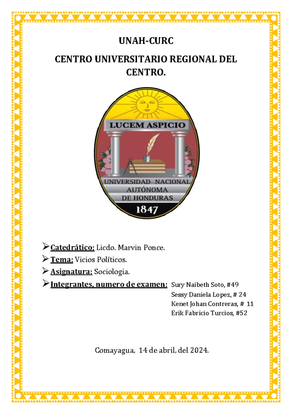 Sury soto 24 tarea%202 tercera%20unidad - UNAH-CURC CENTRO ...
