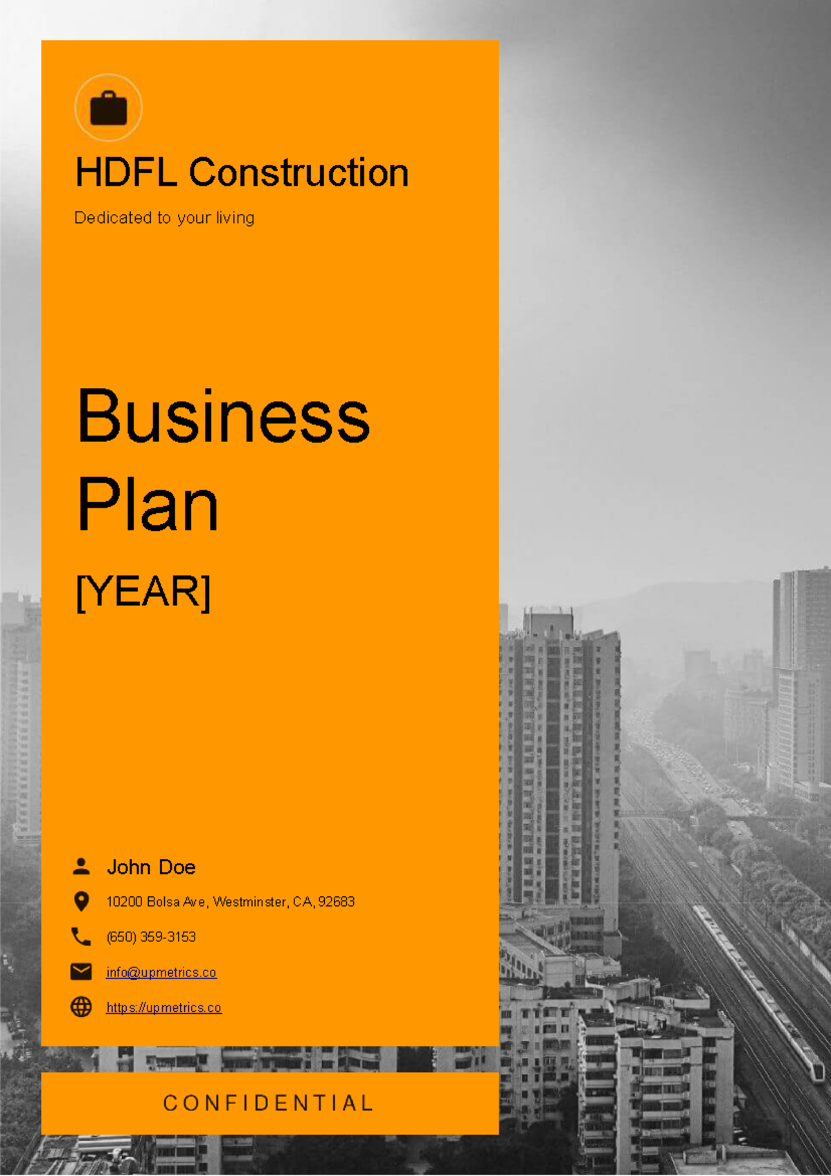 Construction company business plan example - HDFL Construction ...