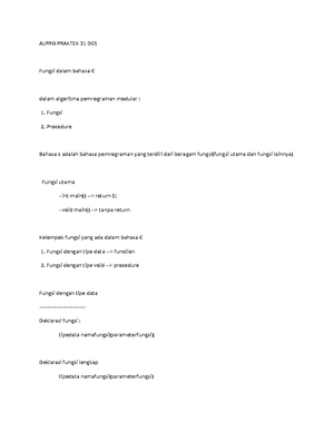 Algoritma Pemrograman Praktik Array Tugas Algoritma Pemrograman
