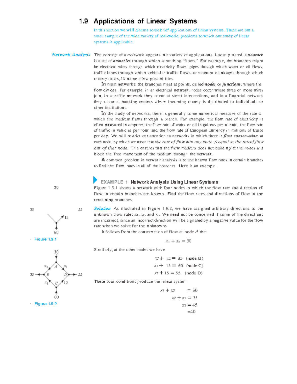 Applications of Linear Systems - These are but a small sample of the ...