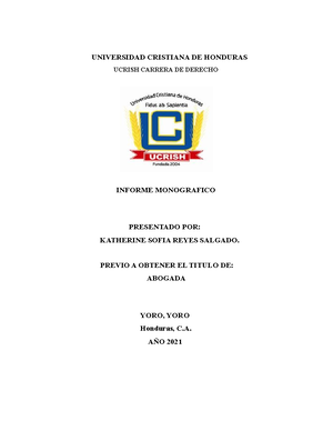 Ensayo Ley Violencia Domestica - UNIVERSIDAD CRISTIANA DE HONDURAS ...