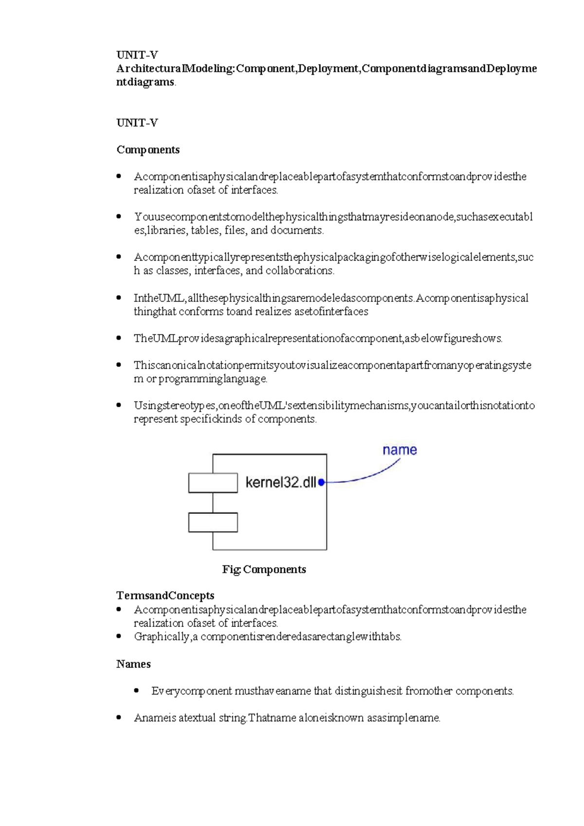 Ooad unit 5 - Nothing - UNIT-V - Studocu