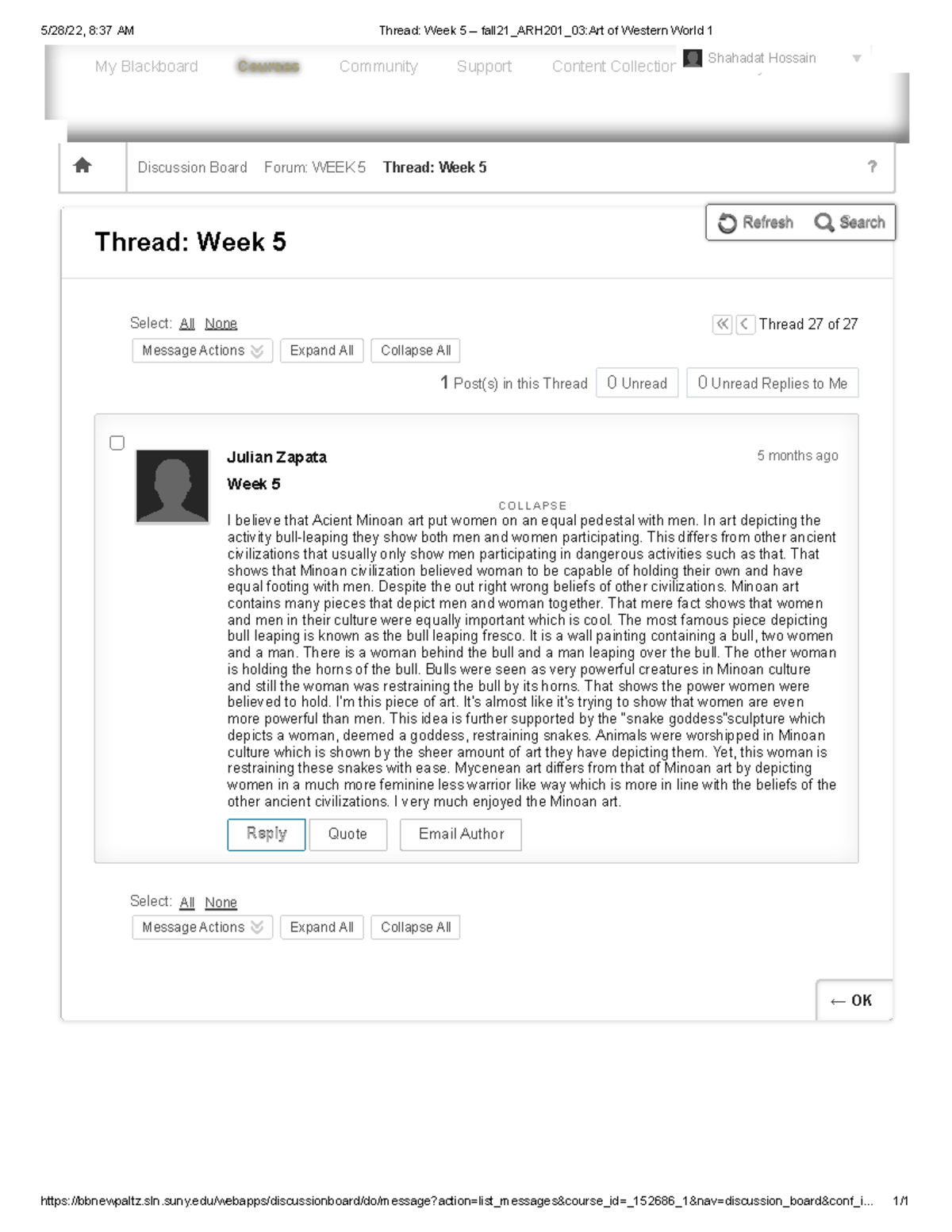 Julian Zapata-chapter 5 - 5/28/22, 8:37 AM Thread: Week 5 – fall21 ...