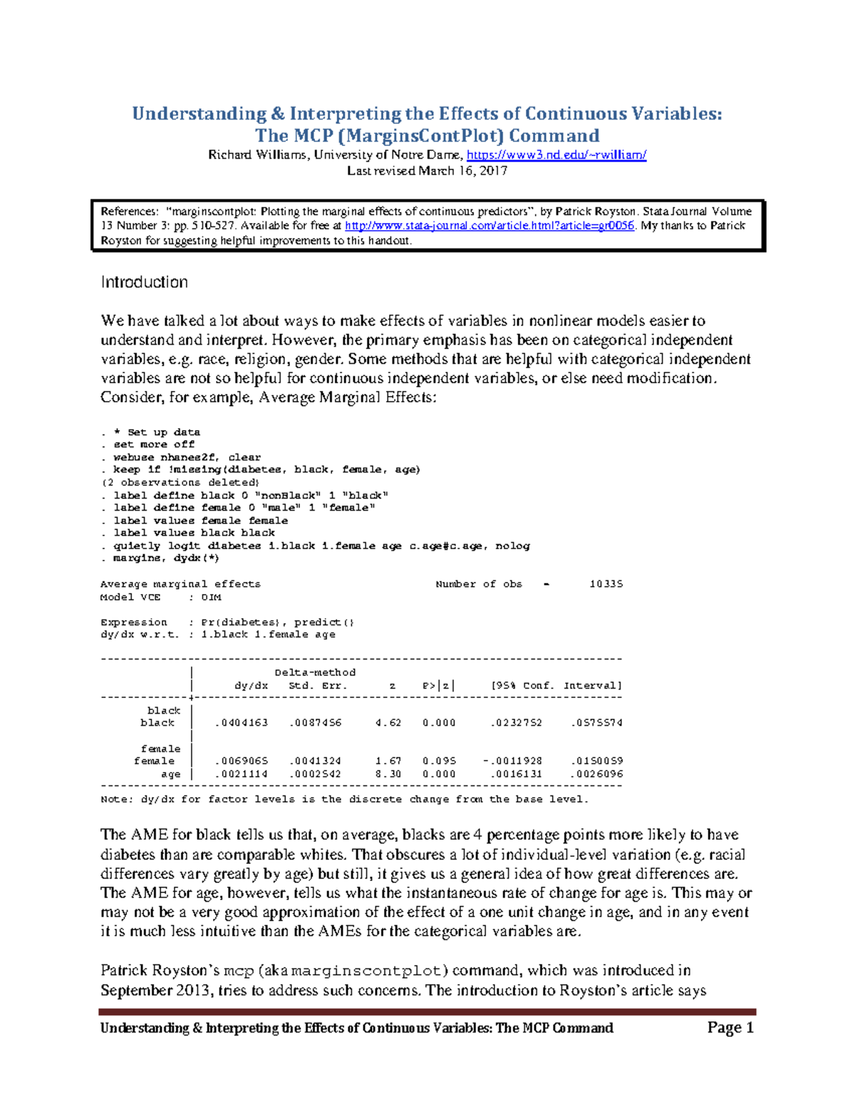 Understanding & Interpreting the Effects of Continuous Variables ...