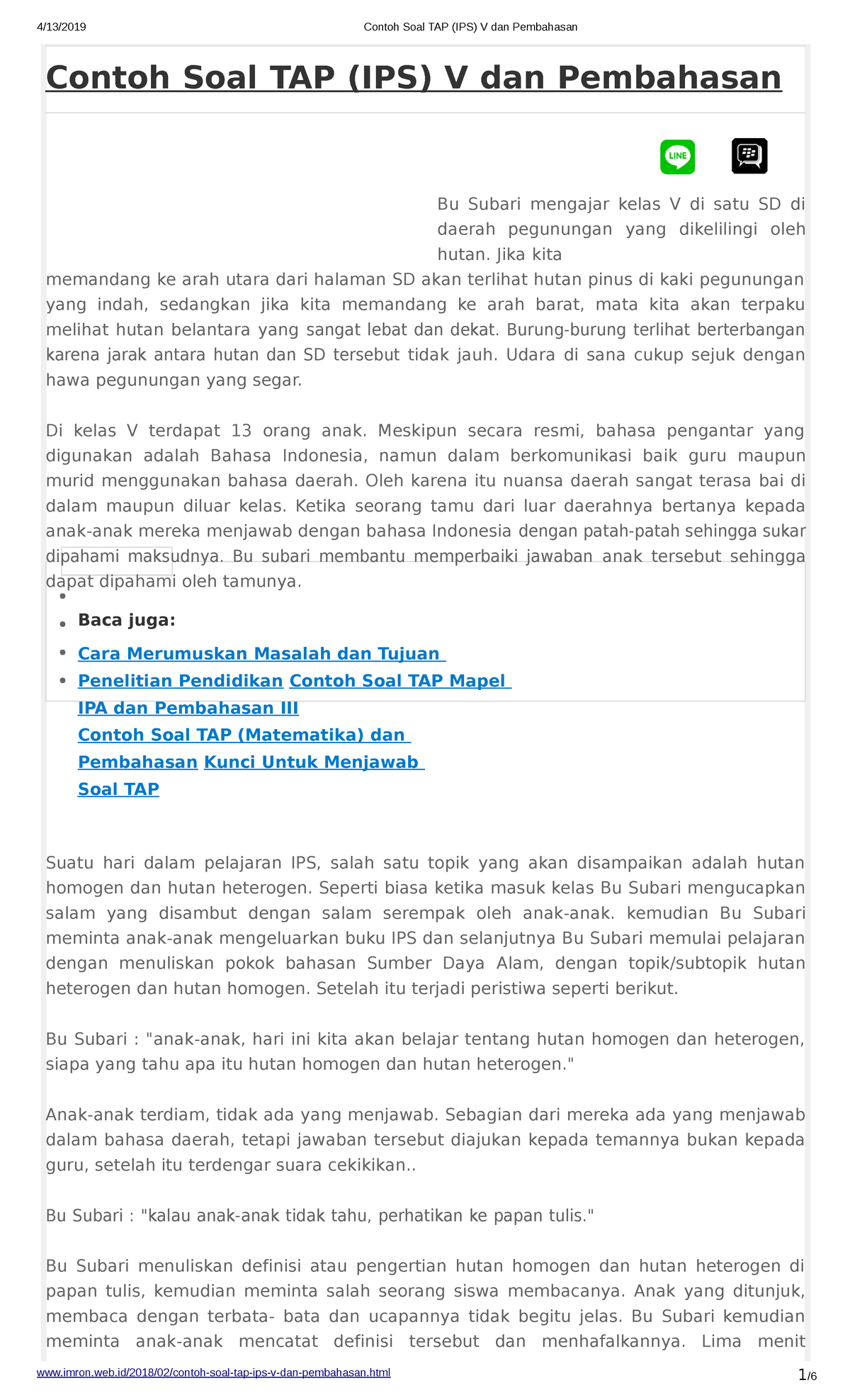 406120318 Tugas TAP Masalah Ips 1 - 4/13/2019 Contoh Soal TAP (IPS) V dan Pembahasan - Studocu