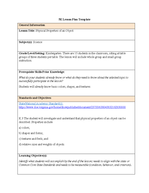 C108 Task 1 - PASSED- 1st Attempt - 5E Lesson Plan- Do Plants Need ...