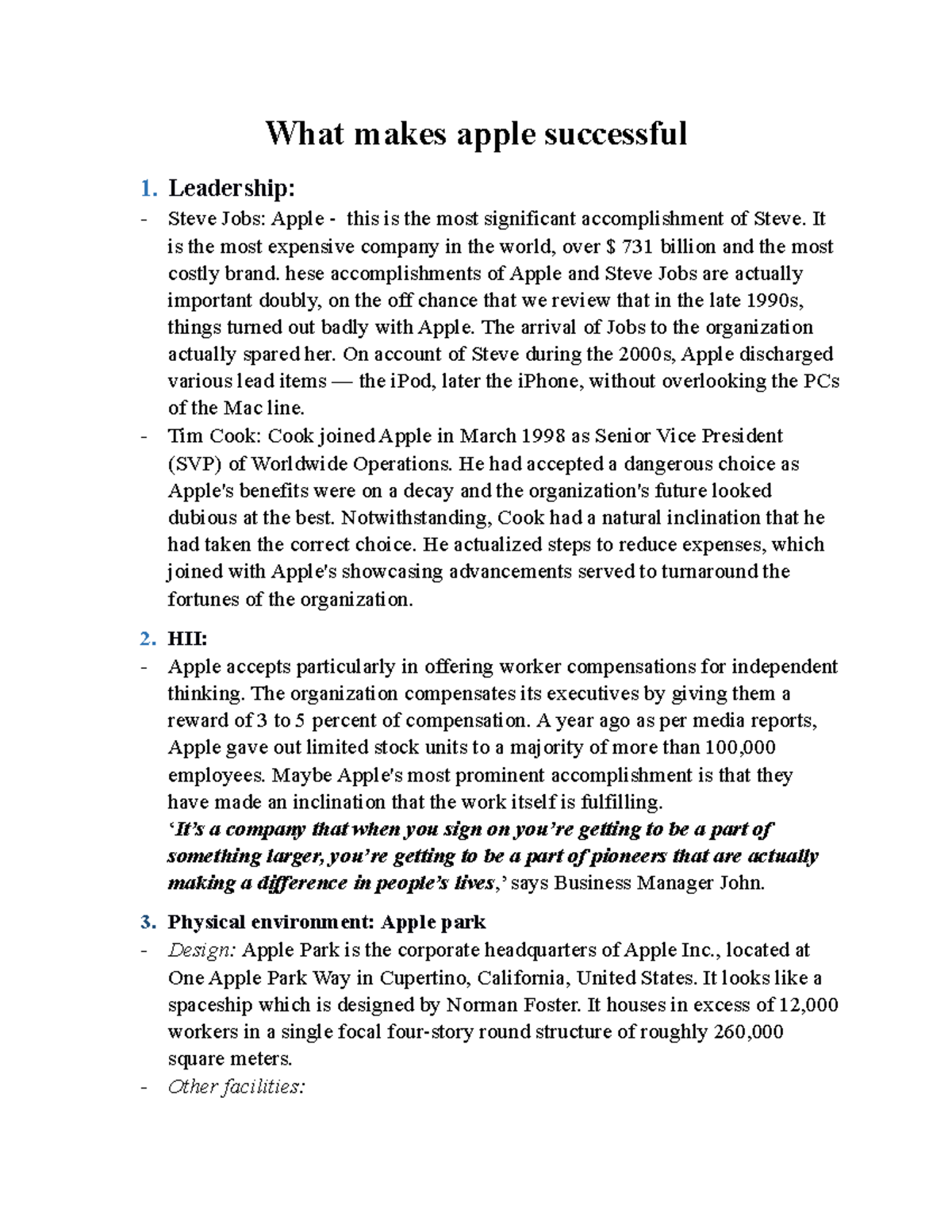 What makes apple successful - Leadership: Steve Jobs: Apple - this is ...