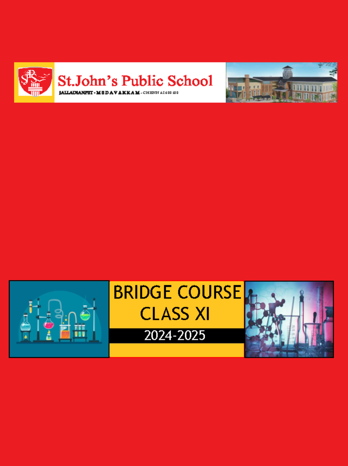 Chemistry Bridge Course 20242025 - BRIDGE COURSE CLASS XI 2024- CHENNAI ...