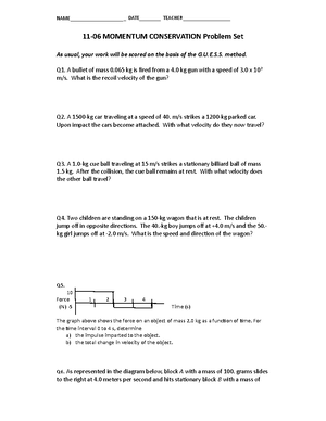 Center of mass lab - lab report - Ap Physics C Block 8 Objectives: Find ...
