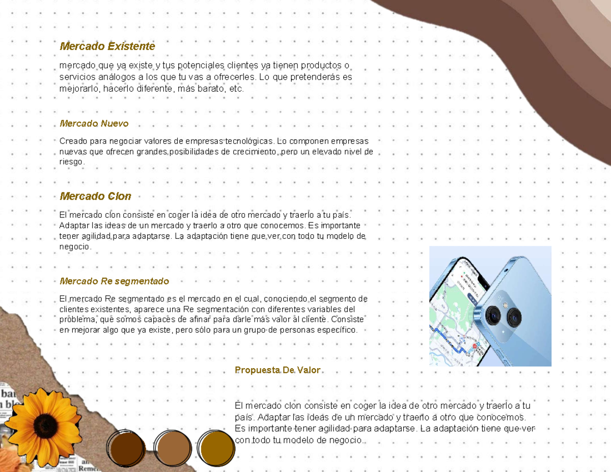 Actividades Clase - ES UTIL - Mercado Existente mercado que ya existe y ...