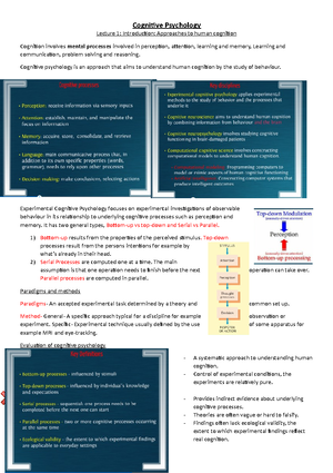 Lecture 2 - Social Psychology Lecture 2: Impression Formation ...