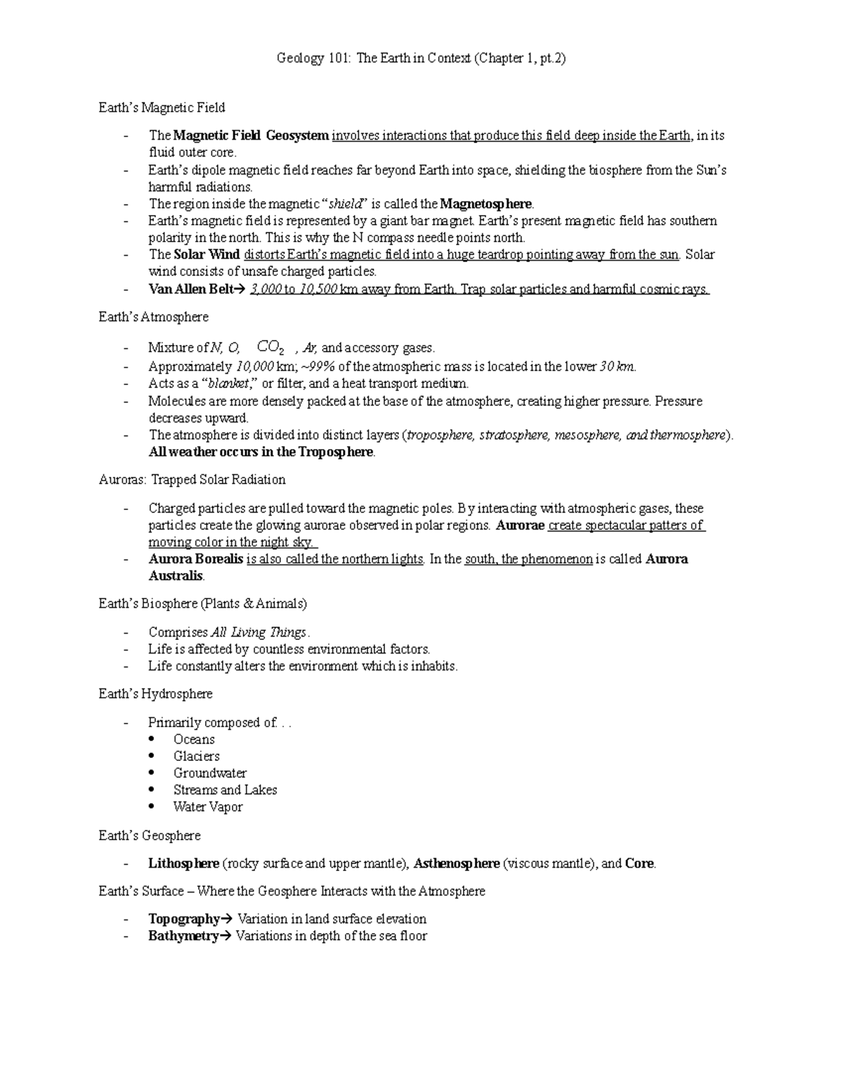 The Earth in Context ch1,pt2 - Geology 101: The Earth in Context ...