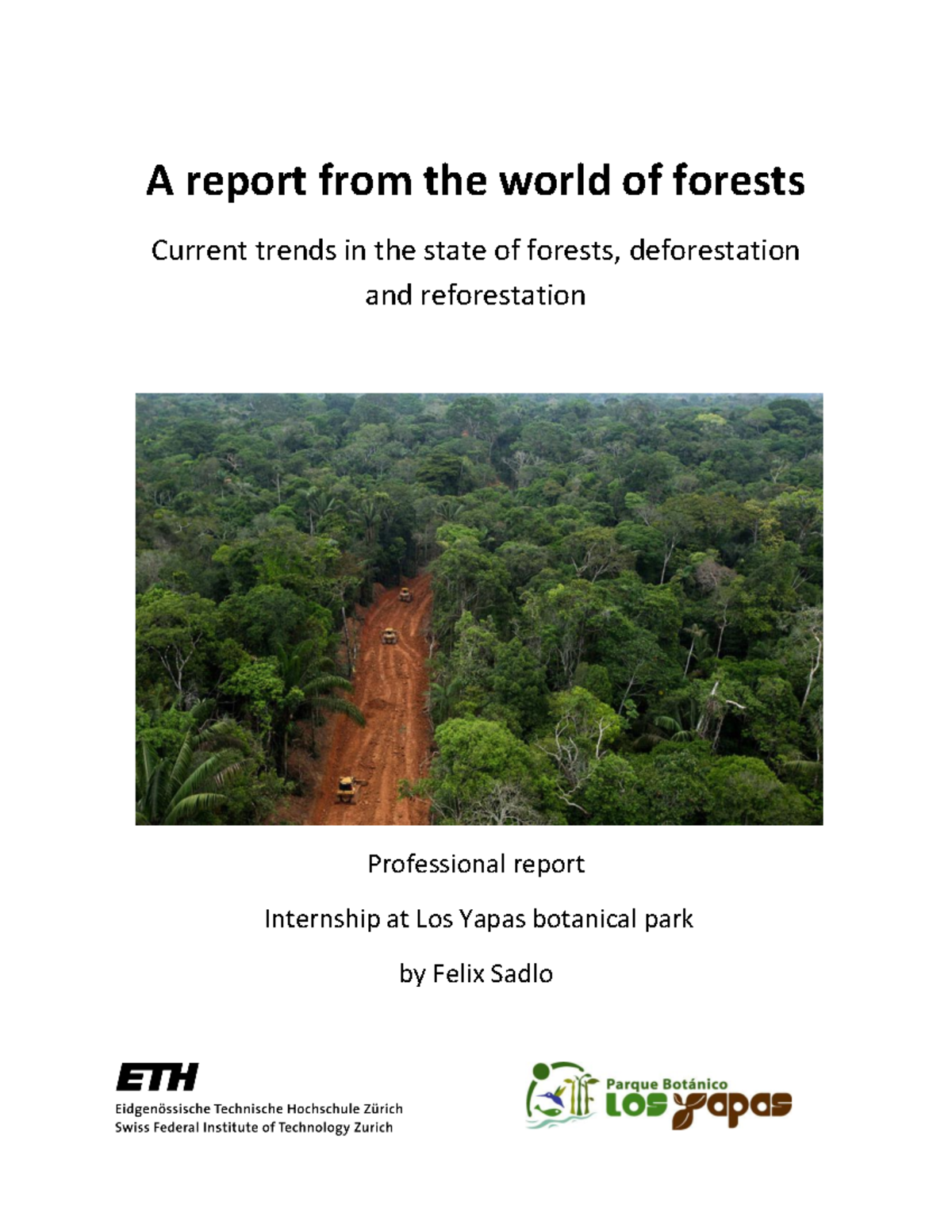 A report from the world of forests - A report from the world of forests ...