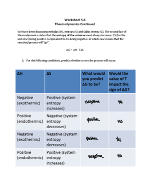 CHEM1061 CLUE Wksht 1 - worksheet 1.5 - Worksheet 1. Forces & Energy 1 ...