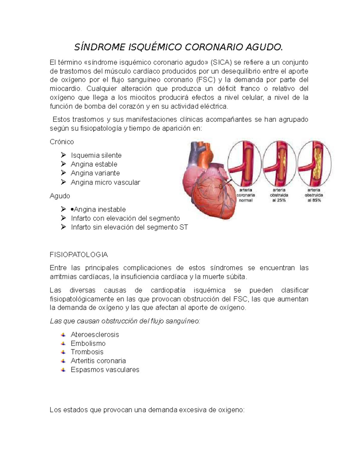 Síndrome Isquémico Coronario Agudo ESME - SÍNDROME ISQUÉMICO CORONARIO ...