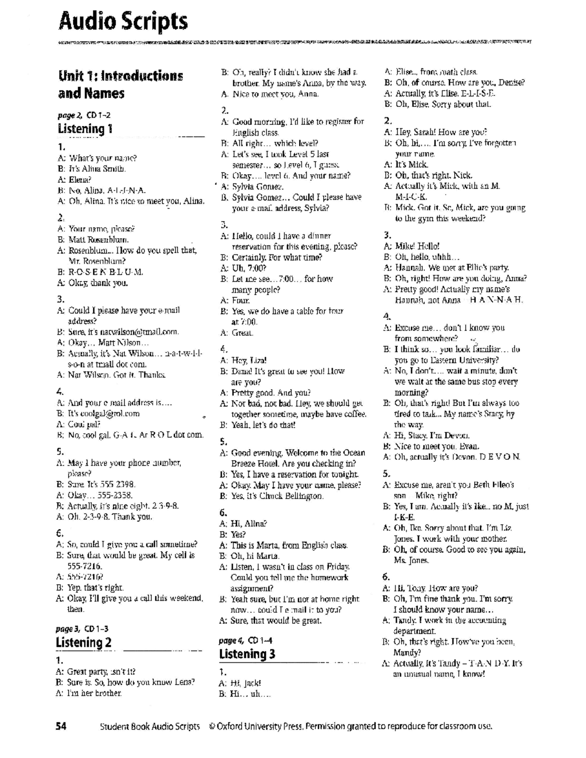 Tactics Audio Scripts 1 1 - English Business - Studocu