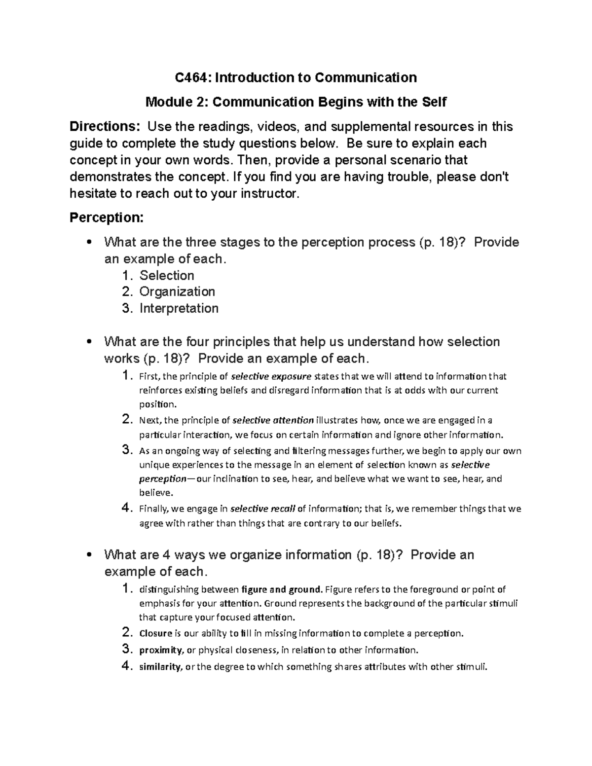 C464 Module 2 Notebook - C464: Introduction to Communication Module 2 ...