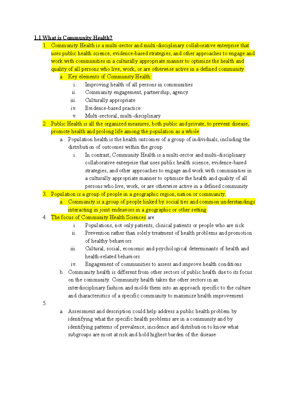 Com Hlt 100 - Midterm Material - Summary - Midterm Study Guide Google ...