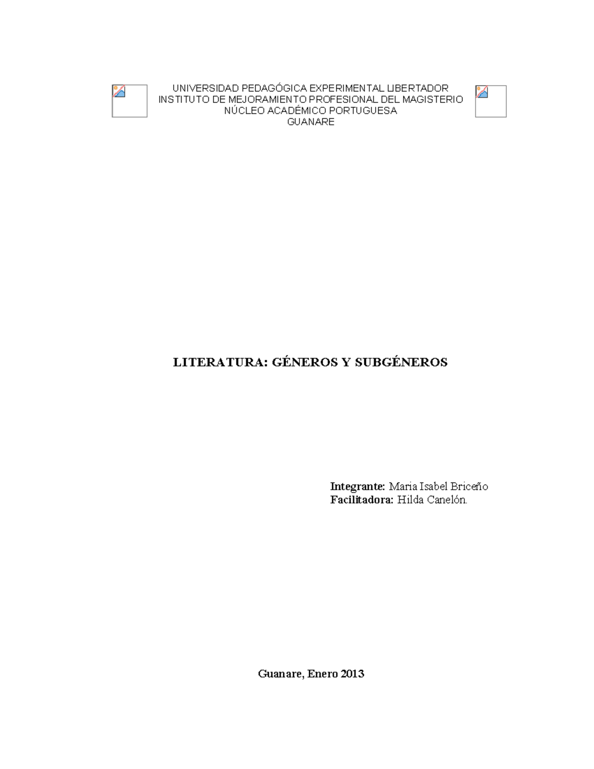 Categorías - UNIVERSIDAD PEDAGÓGICA EXPERIMENTAL LIBERTADOR INSTITUTO ...