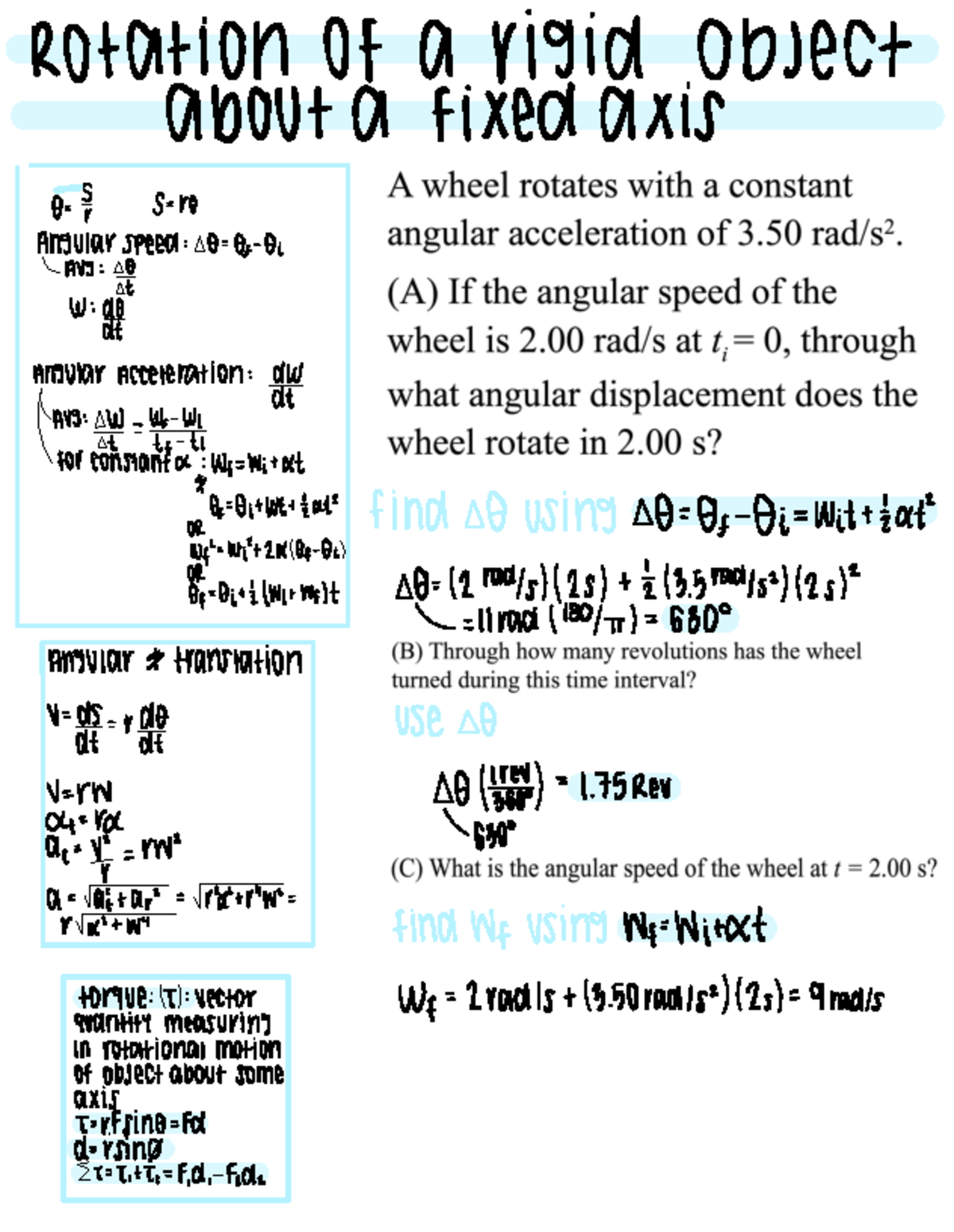 Chapter 10 And 12 Notes - Rotation of a rigid object about a fixed axis ...