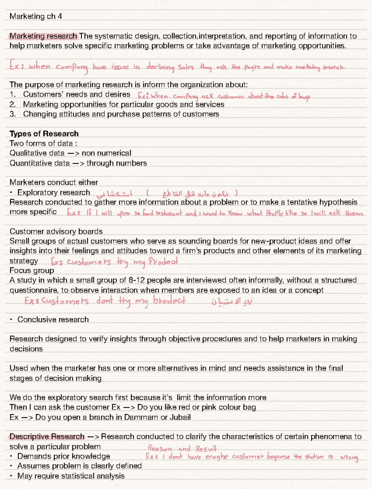 Marketing Ch 4 Note Chapter 4 Marketing Ch 4 Marketing Research The
