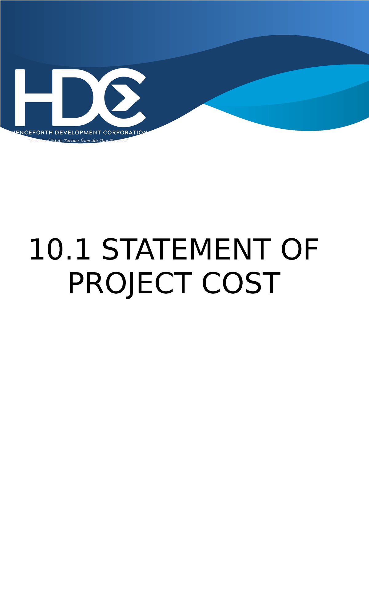 ASD - BS-Civil Engineering - 10 STATEMENT OF PROJECT COST 10 PROFILE OF ...