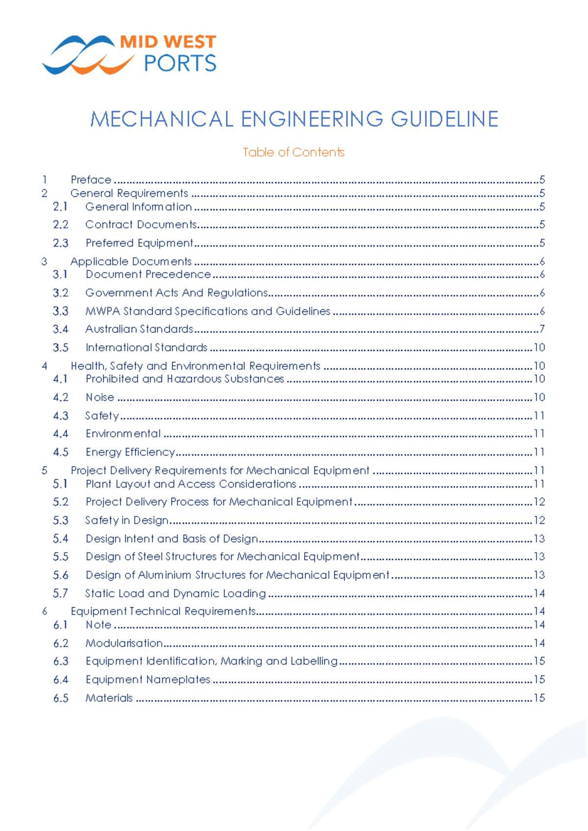 Mechanical Engineering Guideline - MECHANICAL ENGINEERING GUIDELINE 1 ...