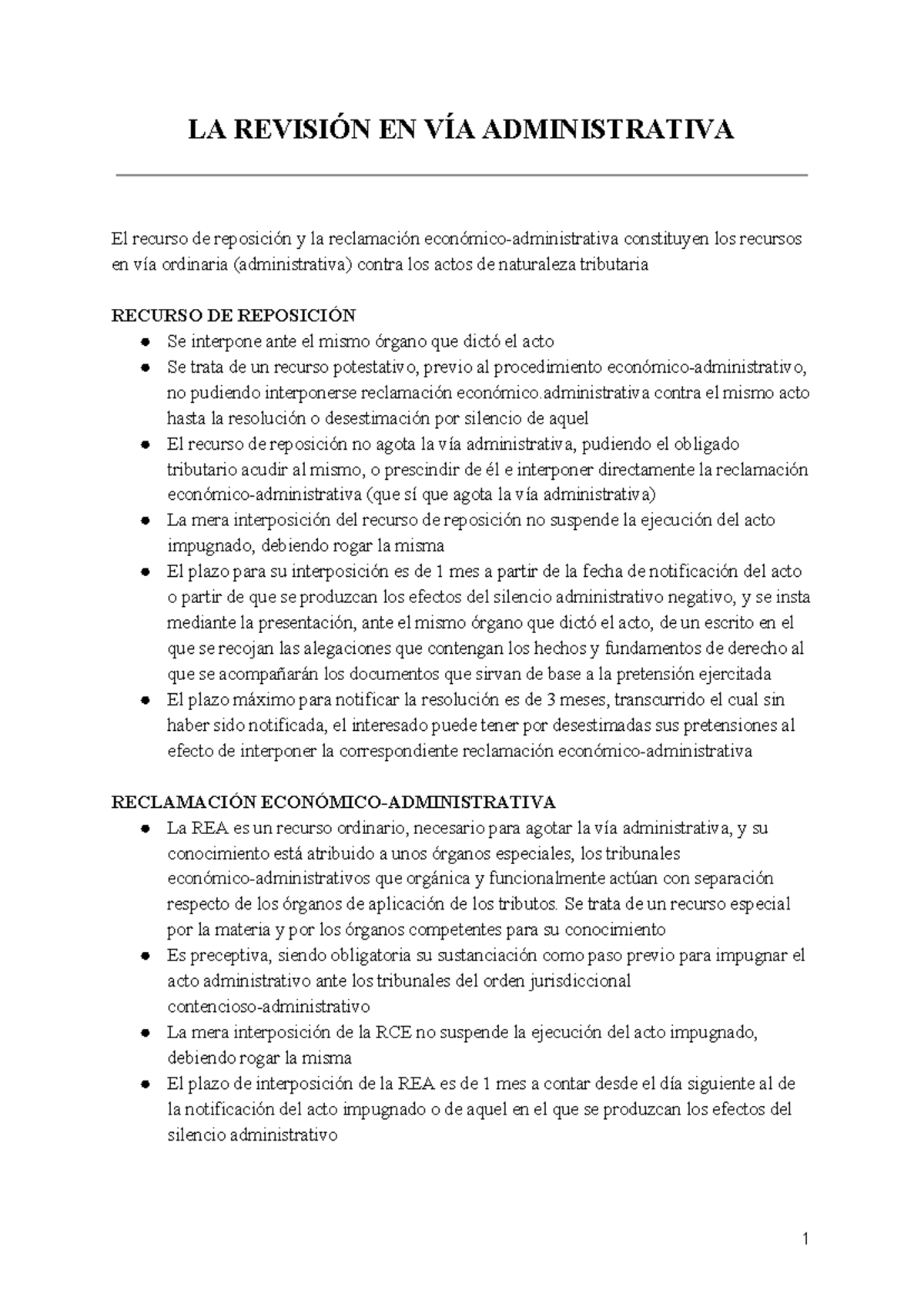 T.6 LA RevisióN EN VÍA Administrativa - LA REVISIÓN EN VÍA ...