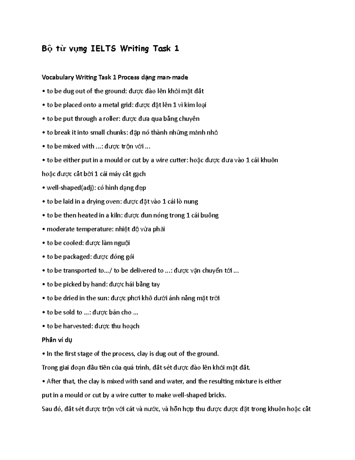 Bộ từ vựng Ielts Writing Task 1 - Bộ từ vựng IELTS Writing Task 1 ...