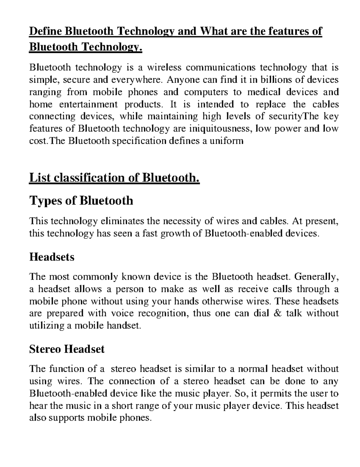 Pr-03 - I'm uploading this for you - Define Bluetooth Technology and ...