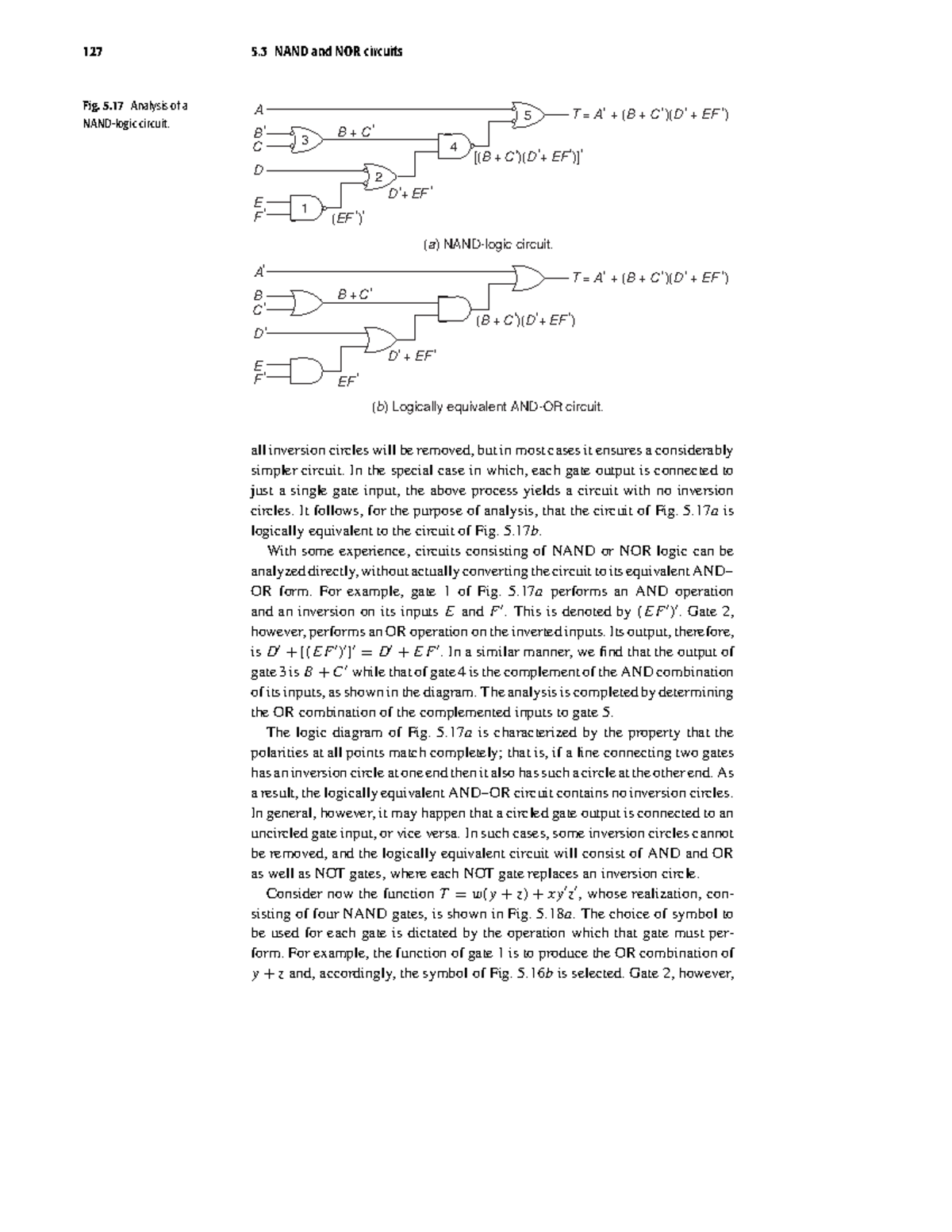 Z Kohavi Switching And Finite Automata Theory 3 127 5 Nand And Nor