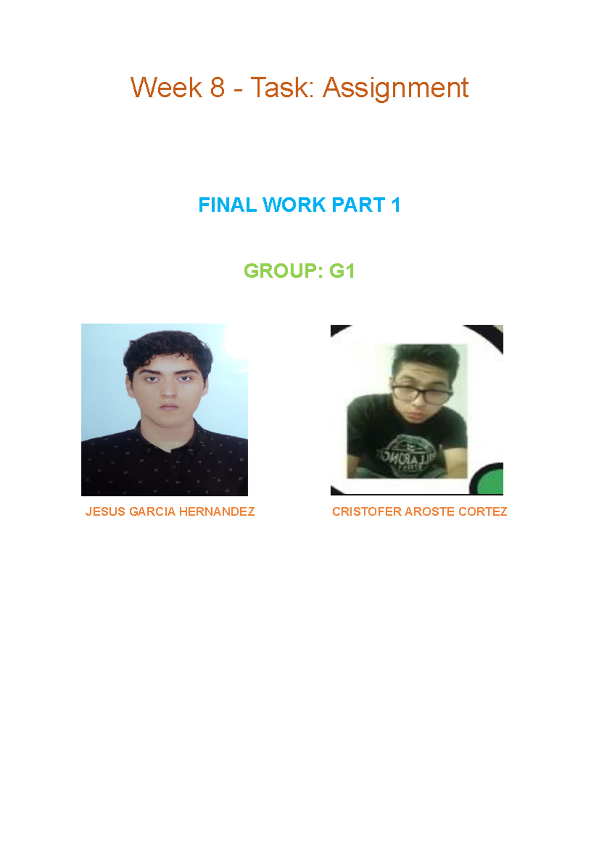 Proyecto Final Parte 1 - (AC-S05) Week 05 - Pre-Task: Quiz - Weekly quiz(AC-S05) Week 05 - Pre ...