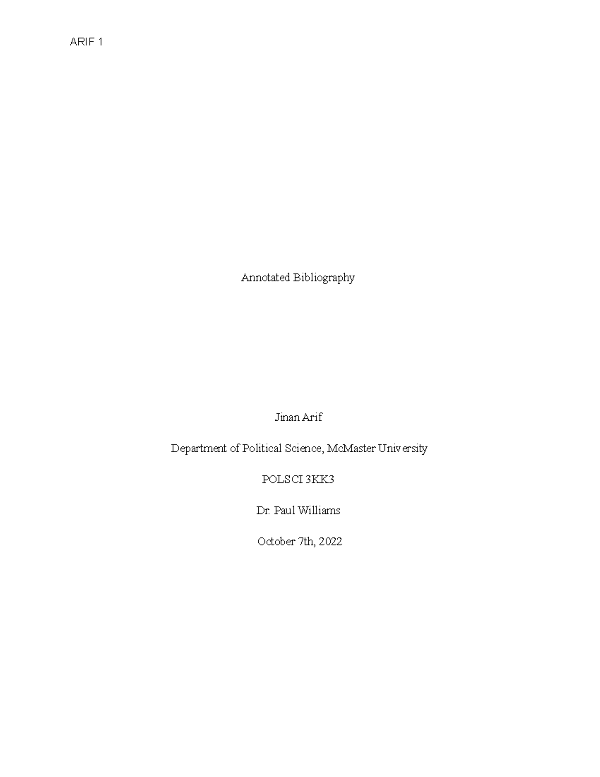 Annotated Bibliography Polsci 3KK3 - Deprecated API usage: The SVG back-end is no longer ...