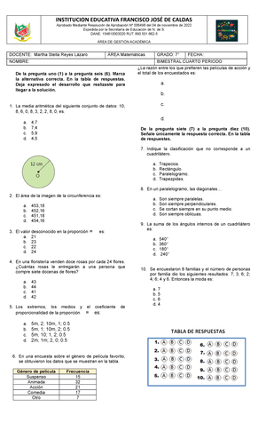 PLAN DE Mejoramiento - mdkdk - INSTITUCION EDUCATIVA FRANCISCO JOSÉ DE ...