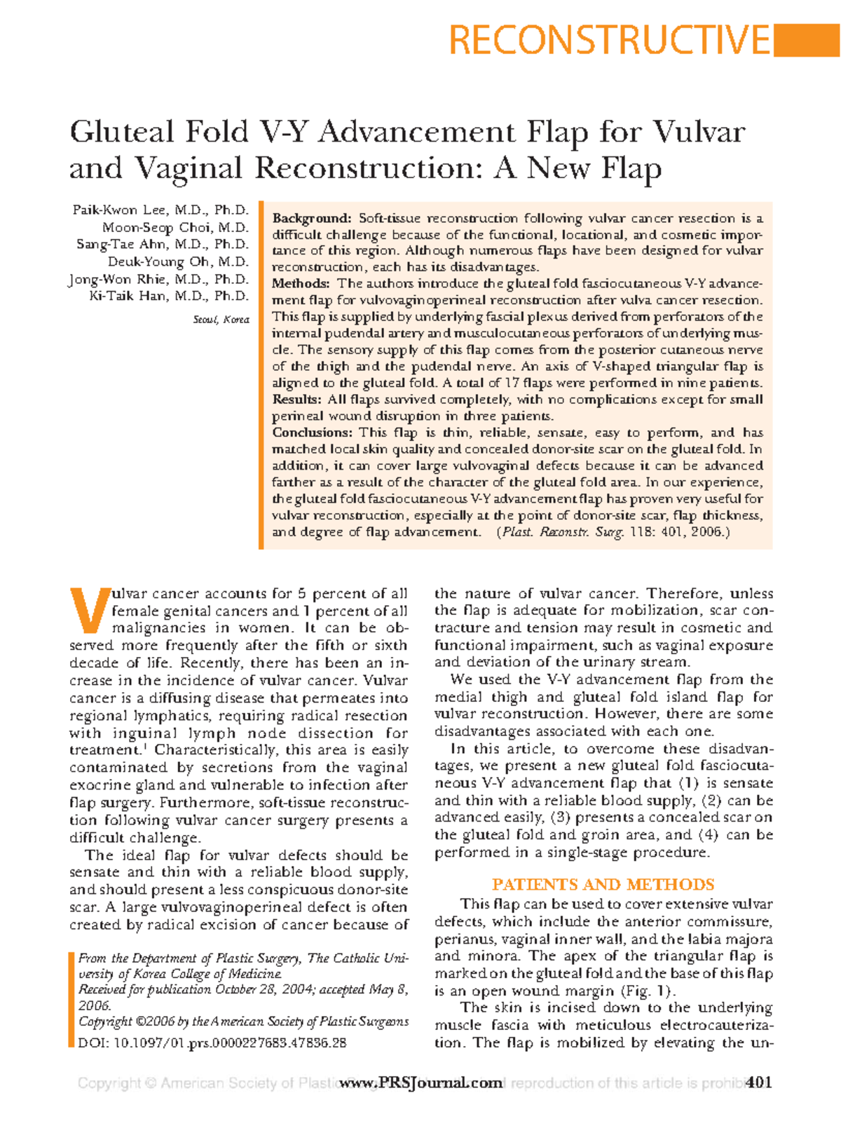 Vạt VY tái tạo âm hộ - hay cực luôn - RECONSTRUCTIVE Gluteal Fold V-Y ...