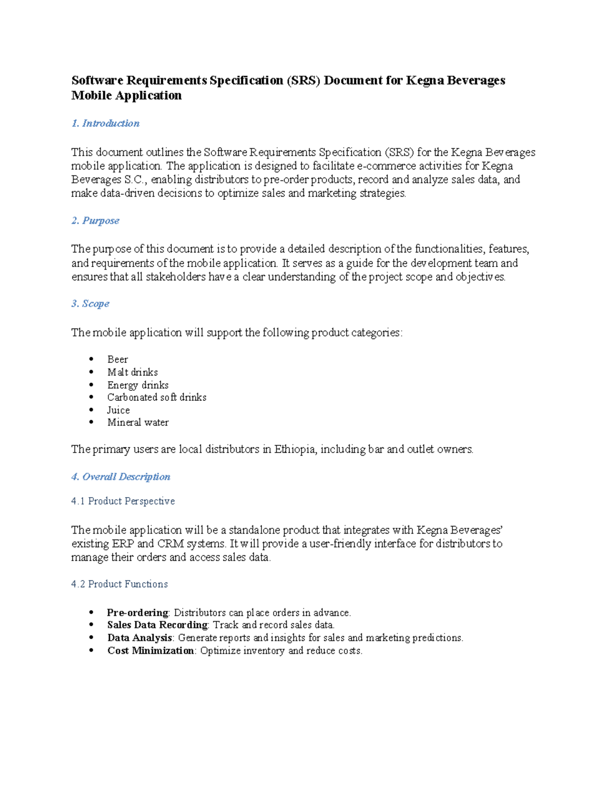Software Requirements Specification - Introduction This document ...