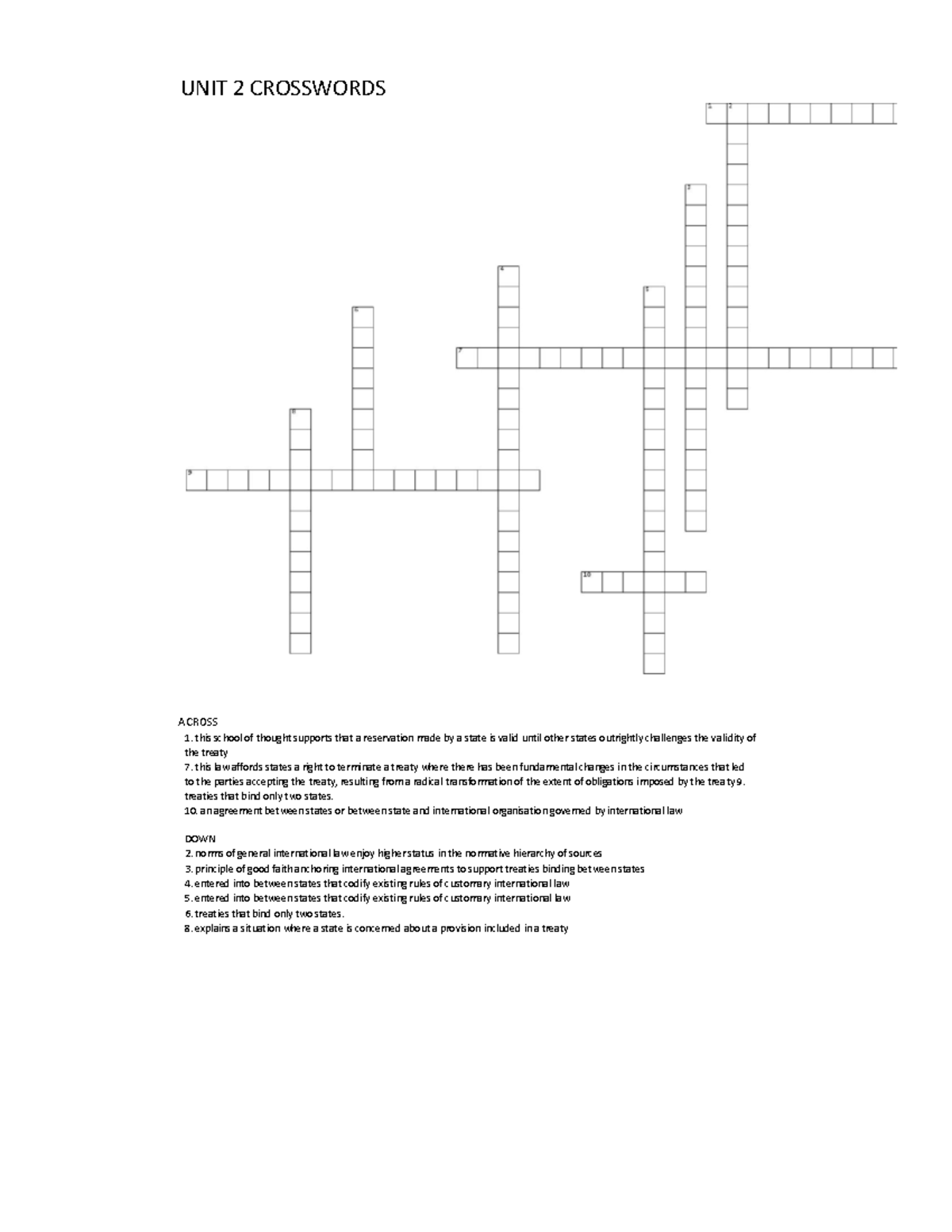 UNIT 2 Crosswords-PUB321 - UNIT 2 CROSSWORDS ACROSS this school of ...