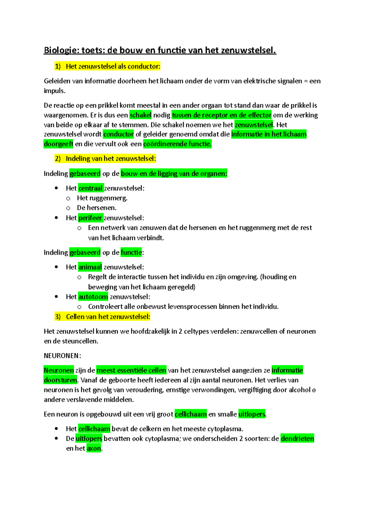 Toets biologie thema 6 - Deze samenvatting bevat informatie over de bouw en functie van het ...