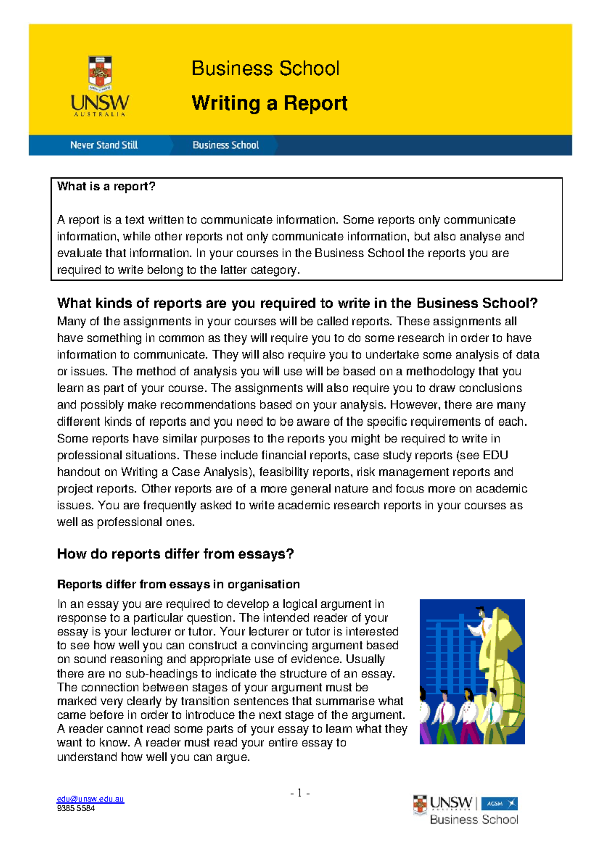 a guide on report writing and how is it different from essay writing ...